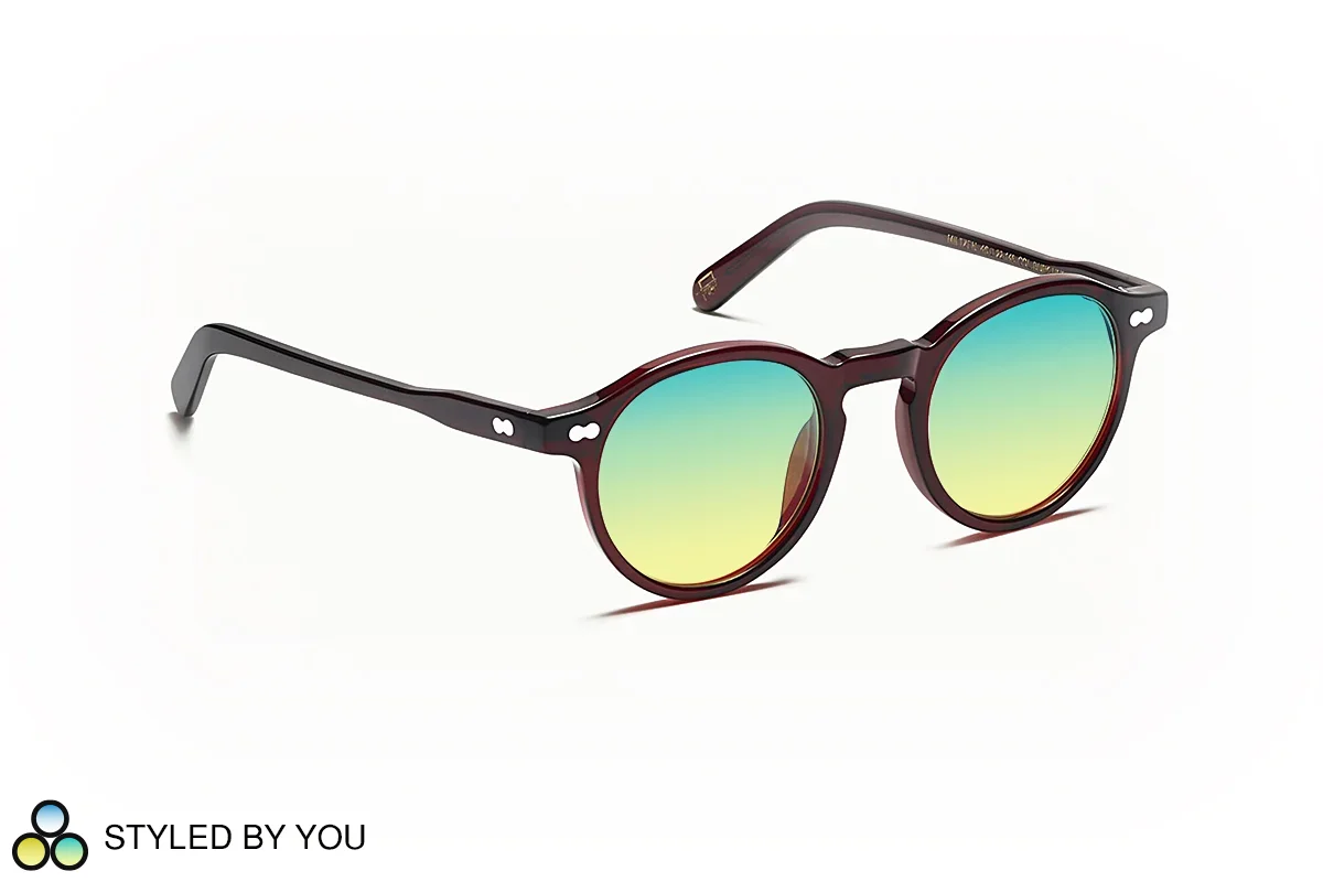 Moscot Miltzen Burgundy - Styled by you - Occhiali da sole Moscot ...