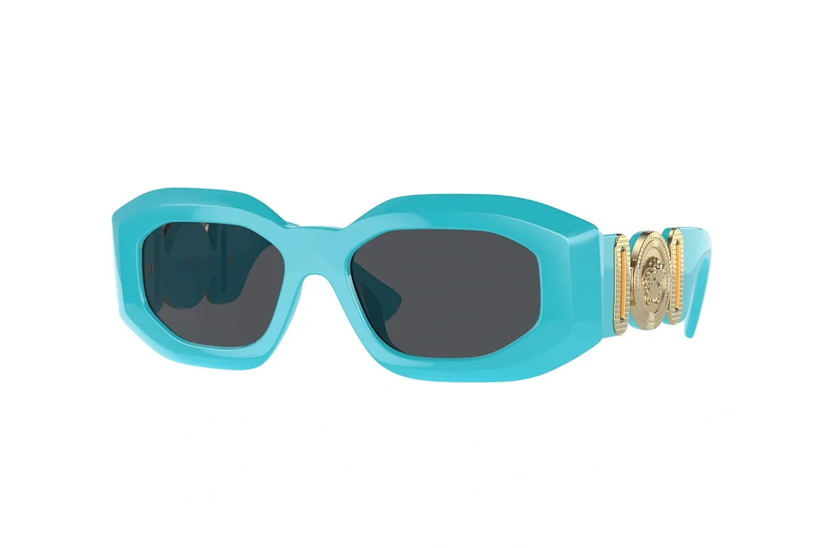 Occhiali da sole Versace VE4425U geometrici nero